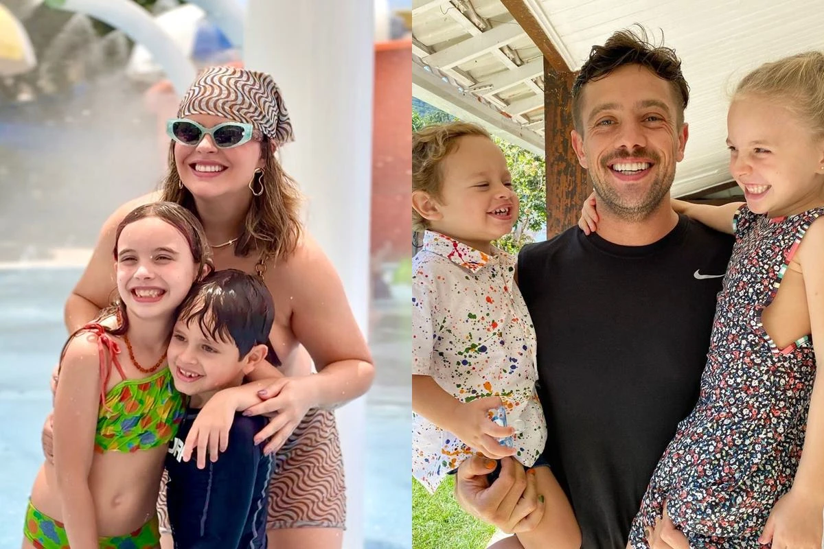 Mari Bridi exibe fotos com os filhos após declaração de Rafael Cardoso