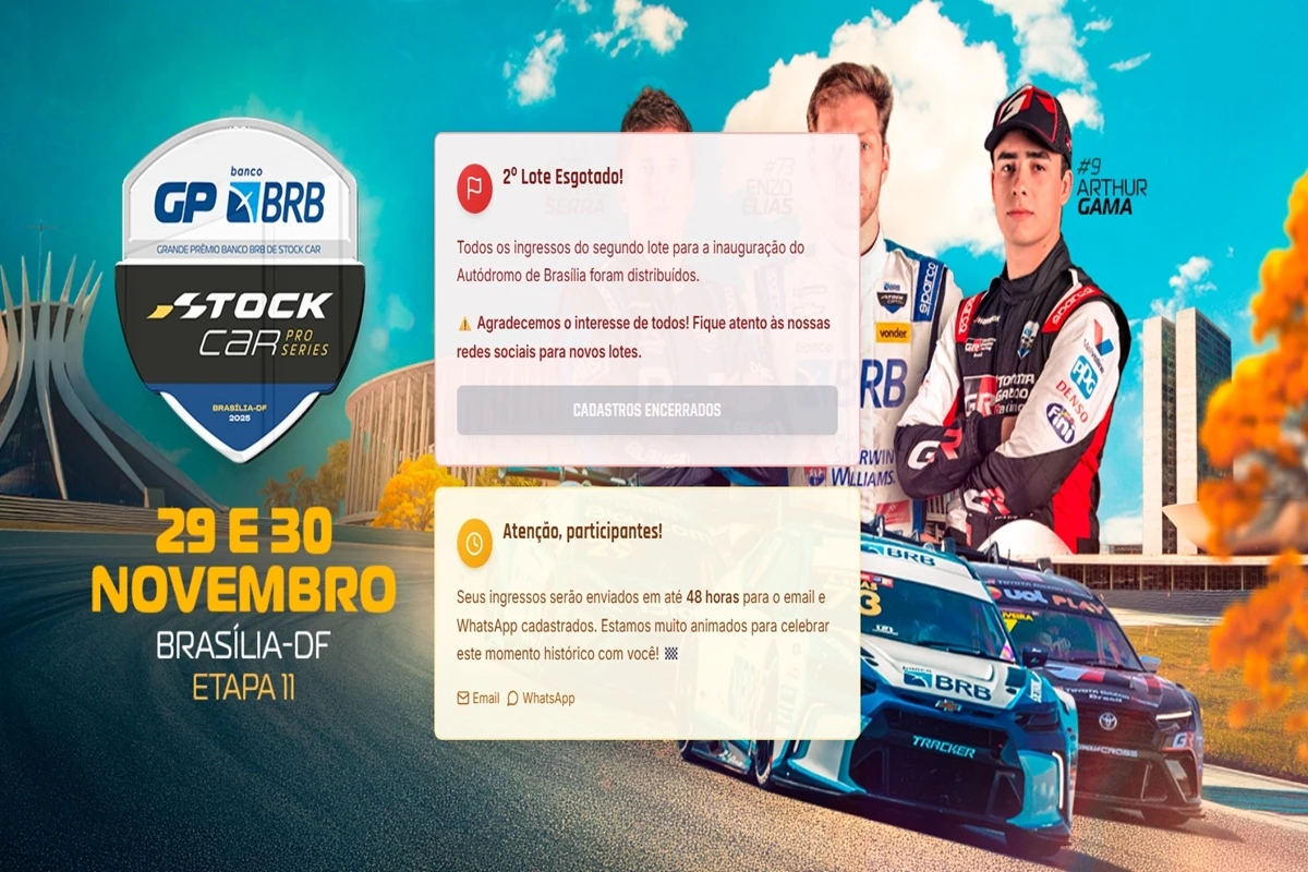 Stock Car: 2º lote de ingressos gratuitos esgota em menos de 1h