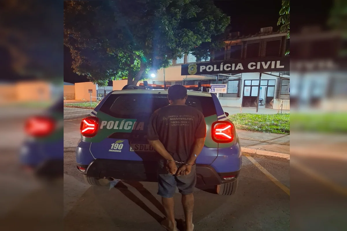 Homem que matou mulher a facadas dentro de casa é preso no Novo Gama
