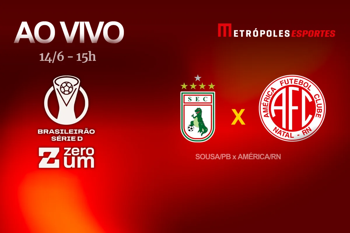 Série D ZeroUm: Metrópoles transmite Sousa-PB x América-RN