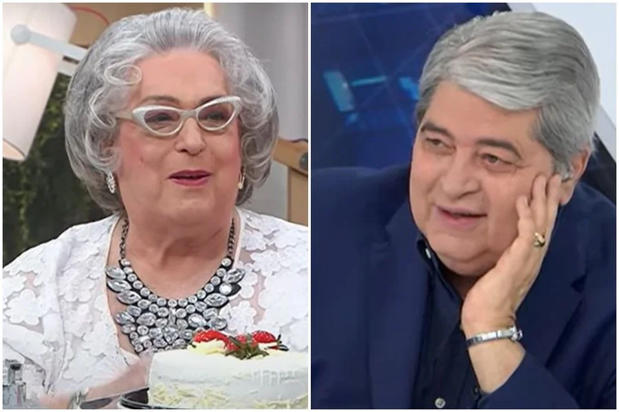 "Sou um pão velho", diz Datena após ser xavecado por Mamma Bruschetta